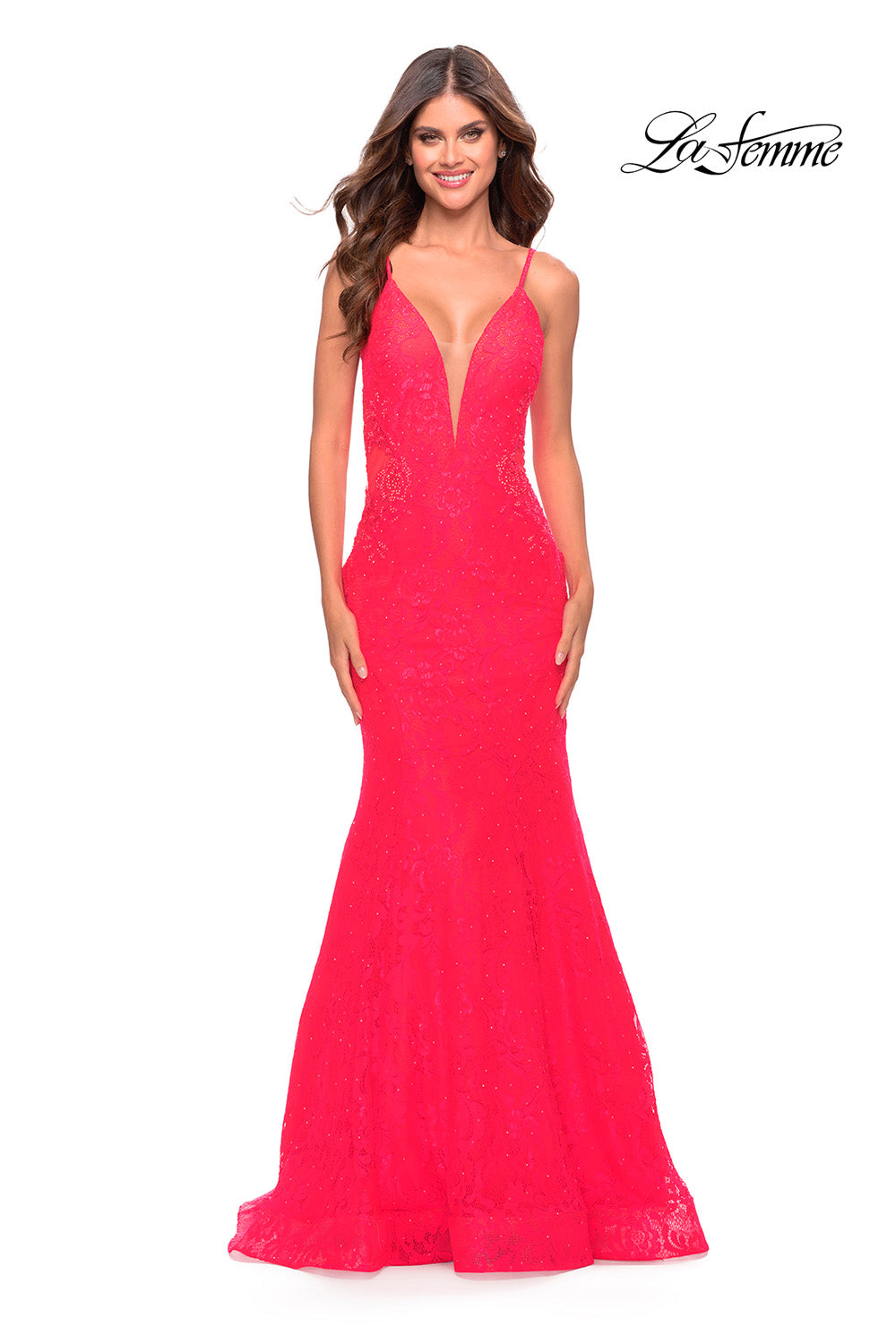 Coral Mermaid Prom Dresses